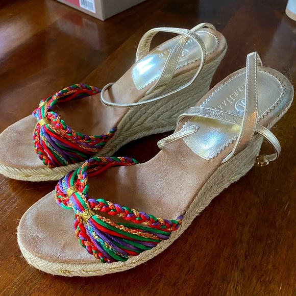 Cole Haan | Shoes | Cole Haan Macrame Wedge Sandals | Poshmark
